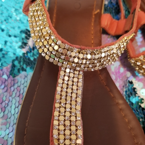 Aldo | Shoes | Aldo Rhinestone Thong Flat Sandals | Poshmark